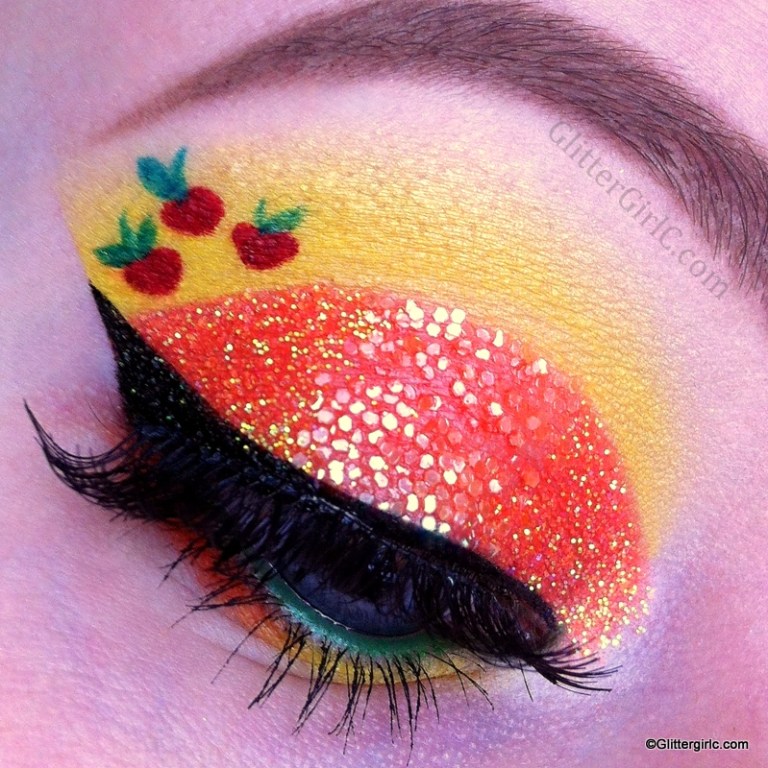 My Little Pony series: Applejack makeup tutorial :D | GlitterGirlC