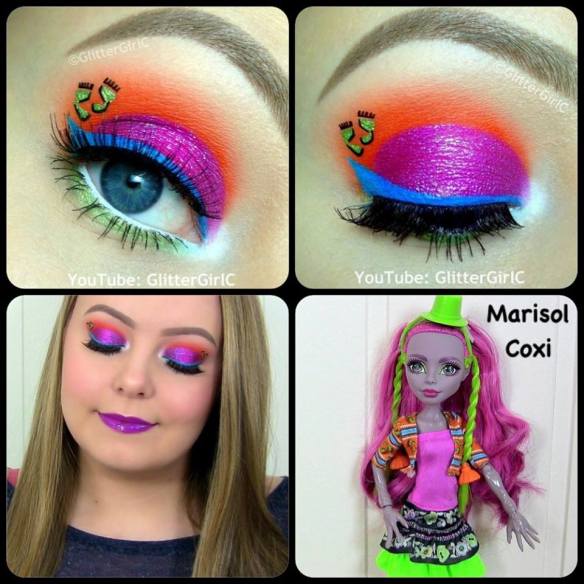Monster High Marisol Coxi makeup | GlitterGirlC